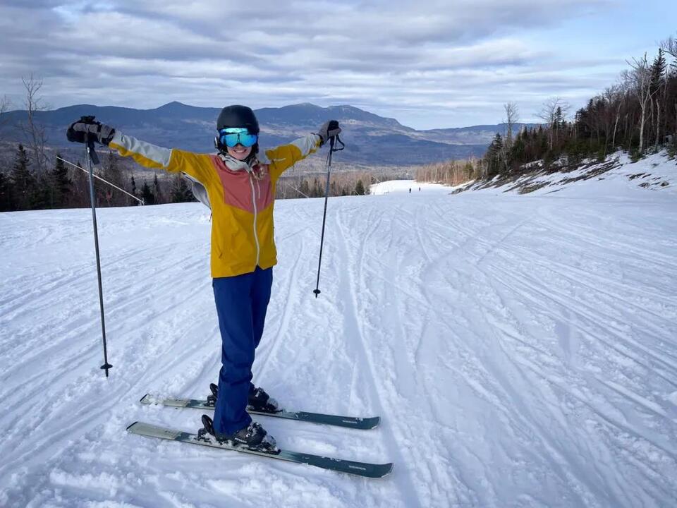 I overcame my fear of downhill skiing