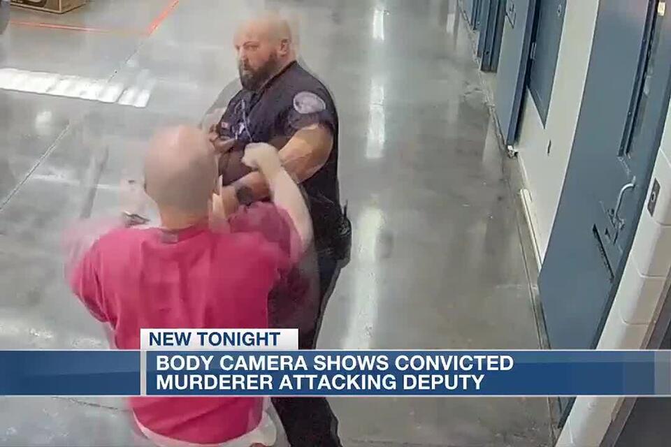 Body camera shows convicted murderer attacking deputy - NewsBreak