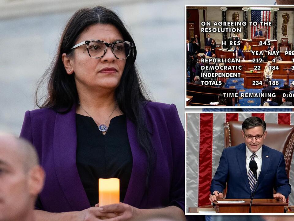 House censures Rep. Rashida Tlaib for defending Hamas, calling to ...