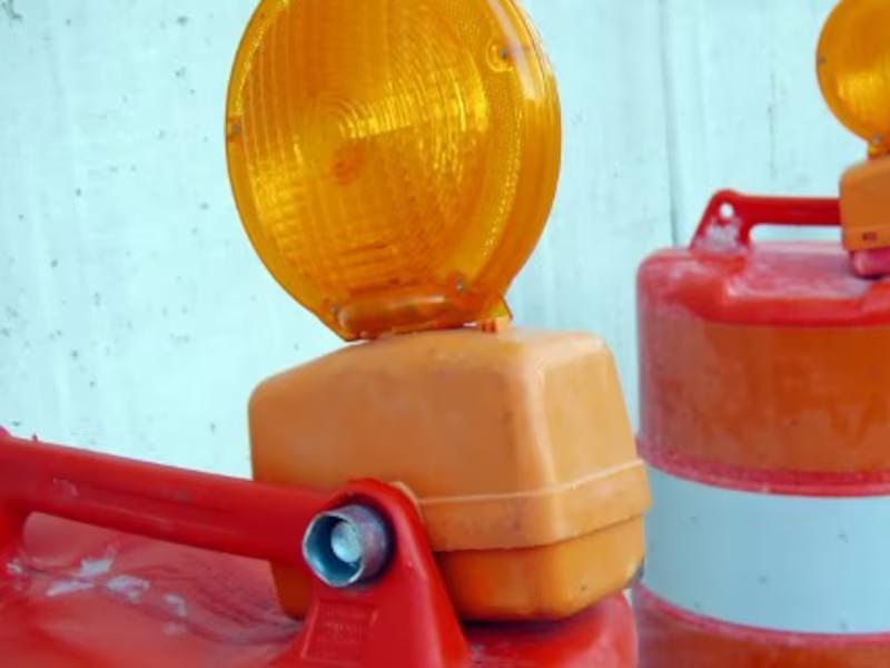 One lane road closure with temporary signal lights will begin on Blue ...