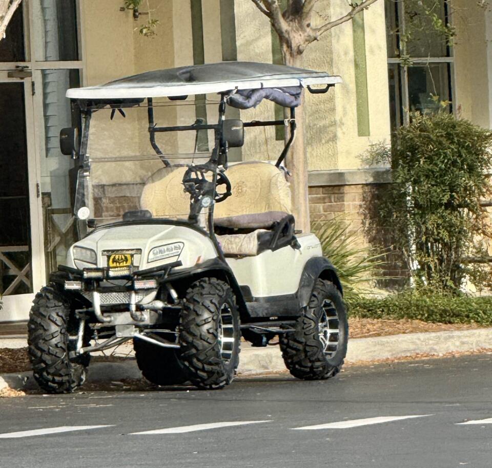 Entitled golf cart driver enjoys Privileged Parking at Publix - NewsBreak