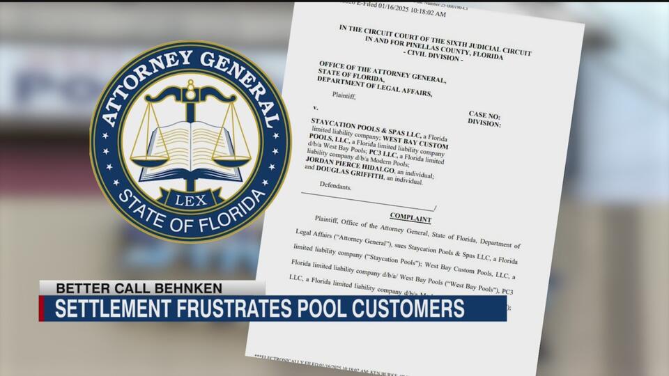 Florida AG reduces pool contractor judgment from $1.9 million to $60 ...