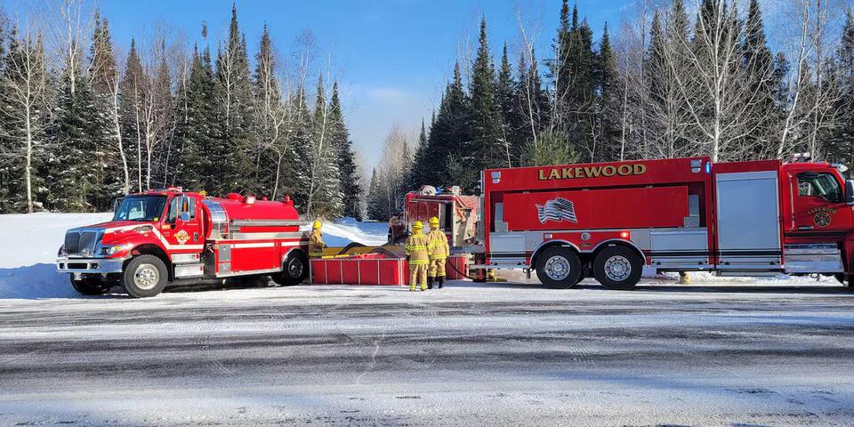Authorities responding to fire at Rice Lake Road structure - NewsBreak