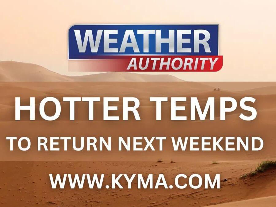Hotter temperatures to return next weekend