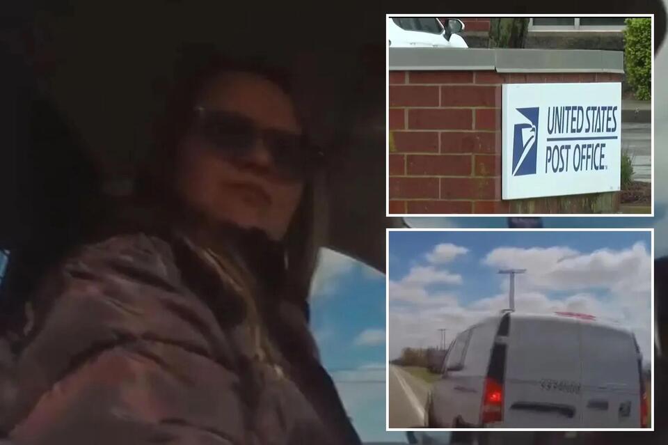 USPS worker busted speeding over 100 mph in work van in race against ...