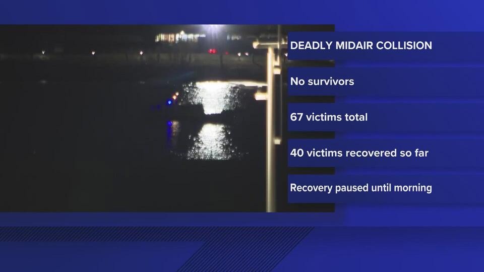 40 victims pulled from Potomac River after collision - NewsBreak