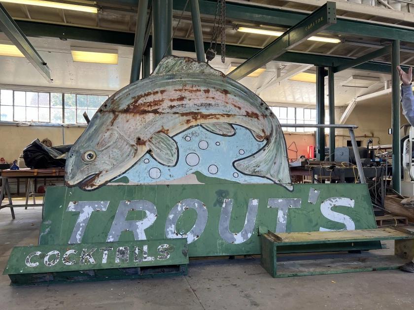 How the missing Trout’s bar sign came back to Bakersfield. ‘Like seeing ...