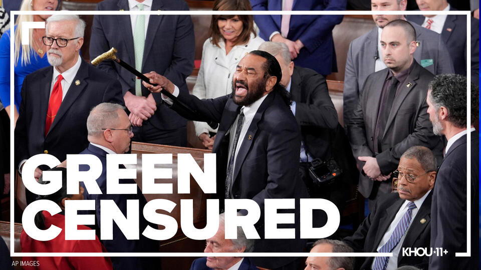 Watch: Rep. Al Green is censured on House floor, surrounded by other ...