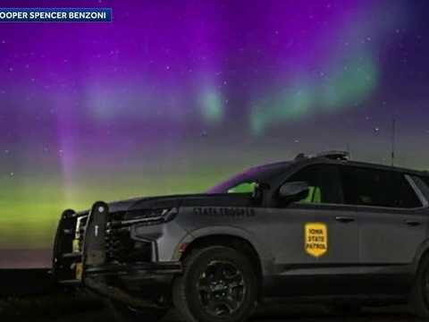 Iowa State Patrol trooper captures once-in-a-lifetime image of northern ...