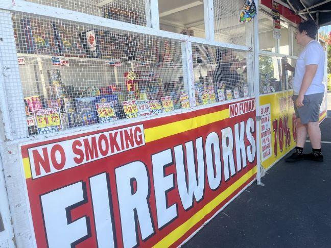 Number of Illegal fireworks calls in region similar to previous years