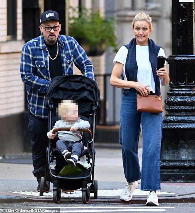 Cameron Diaz, 53, is seen in public for the first time with her husband ...