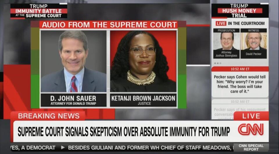Justice Kentanji Brown Jackson Grills Trump Attorney About Dangers of Allowing ‘Most Powerful ...