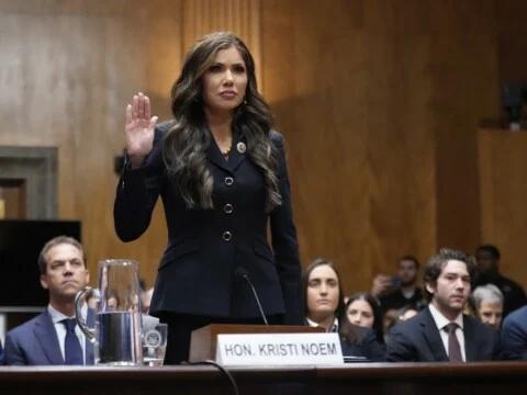 DHS Secretary Noem says arrests will be made tonight for protest at St ...