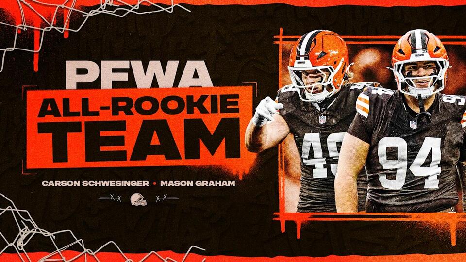 Mason Graham and Carson Schwesinger named to PFWA 2025 All-Rookie Team ...
