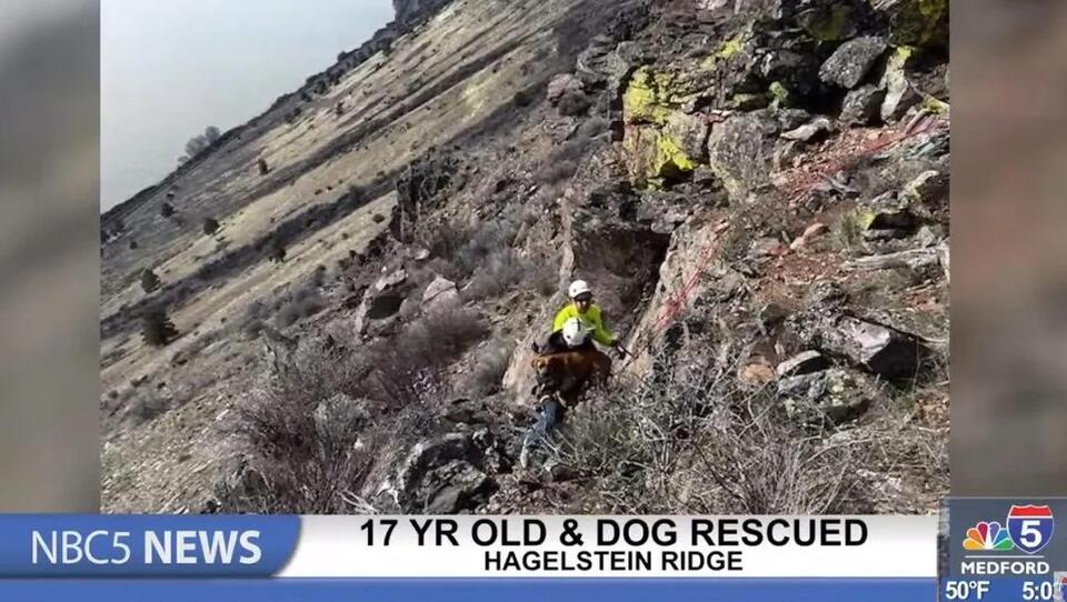 Teenager and family dog rescued at Hagelstein Ridge in Klamath County ...