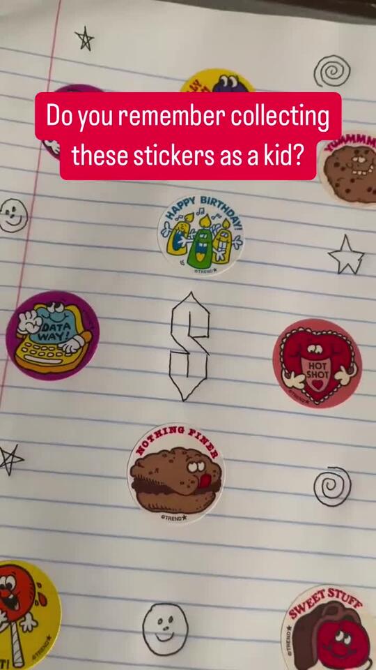 Breaking Nostalgia News/Stocking Stuffer Alert! Did you have a sticker ...