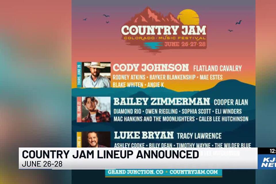 Cody Johnson and Luke Bryan in Grand Junction? Country Jam lineup ...