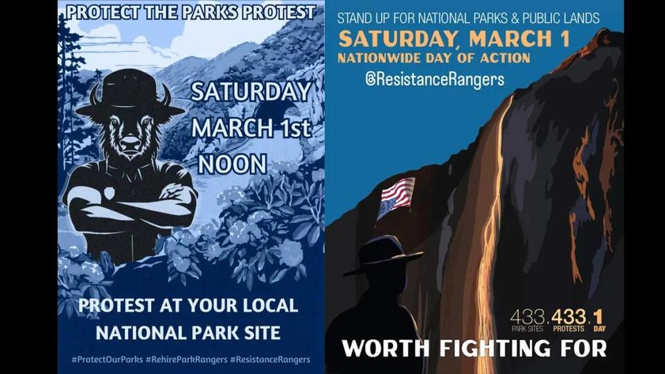 March 1 protests across National Parks in response to NPS layoffs ...