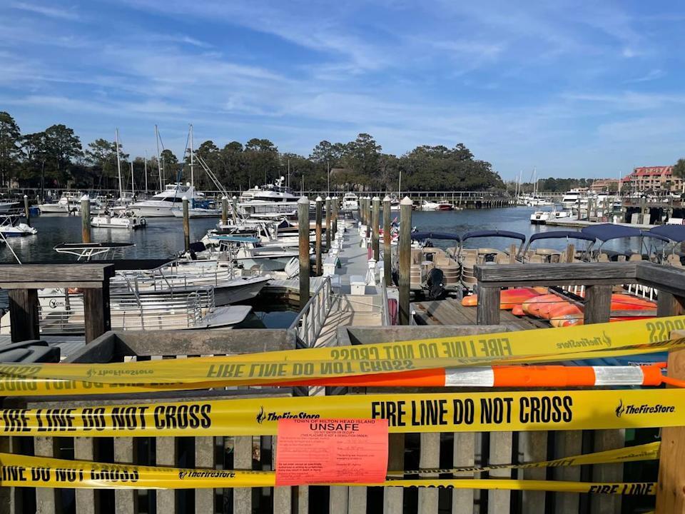 Several injured after gangway collapse at popular Hilton Head marina ...