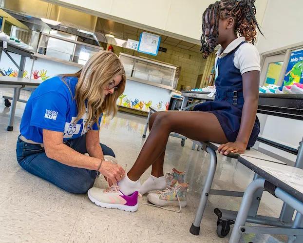 Giveaway turns into true shoe shopping experience for students - NewsBreak