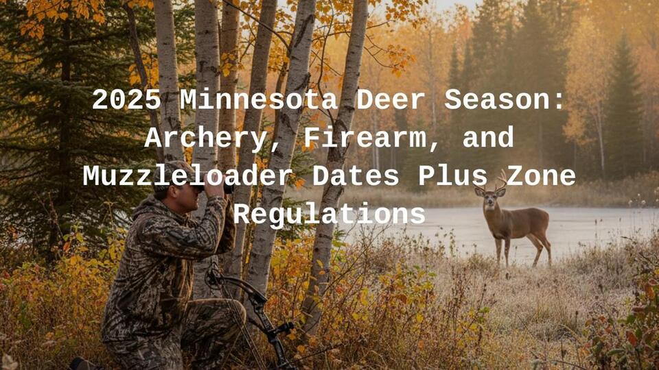 2026 Minnesota Deer Season: Archery, Firearm, and Muzzleloader Dates ...