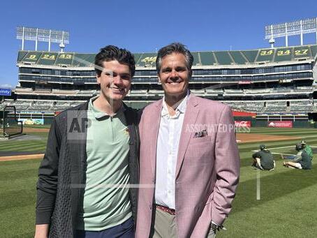 Father-son baseball play-by-play broadcasters Chip and Chris Caray ...