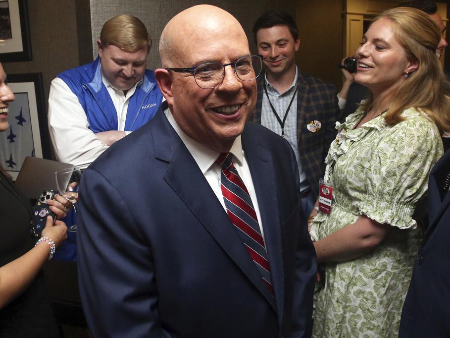 Trump supports Hogan’s Senate bid after conviction comment