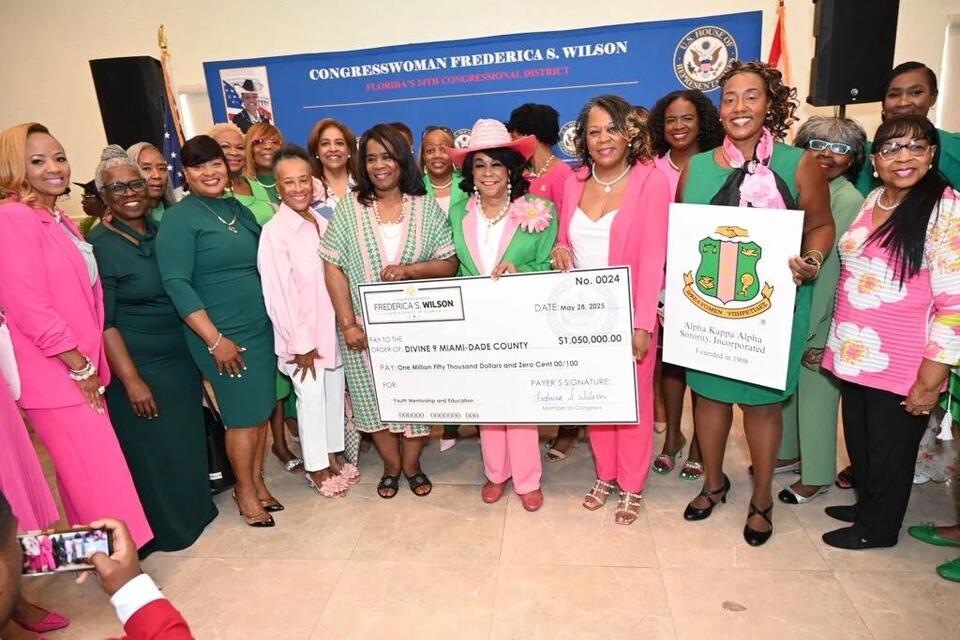 Congresswoman Frederica Wilson awards over $1M to Divine Nine ...