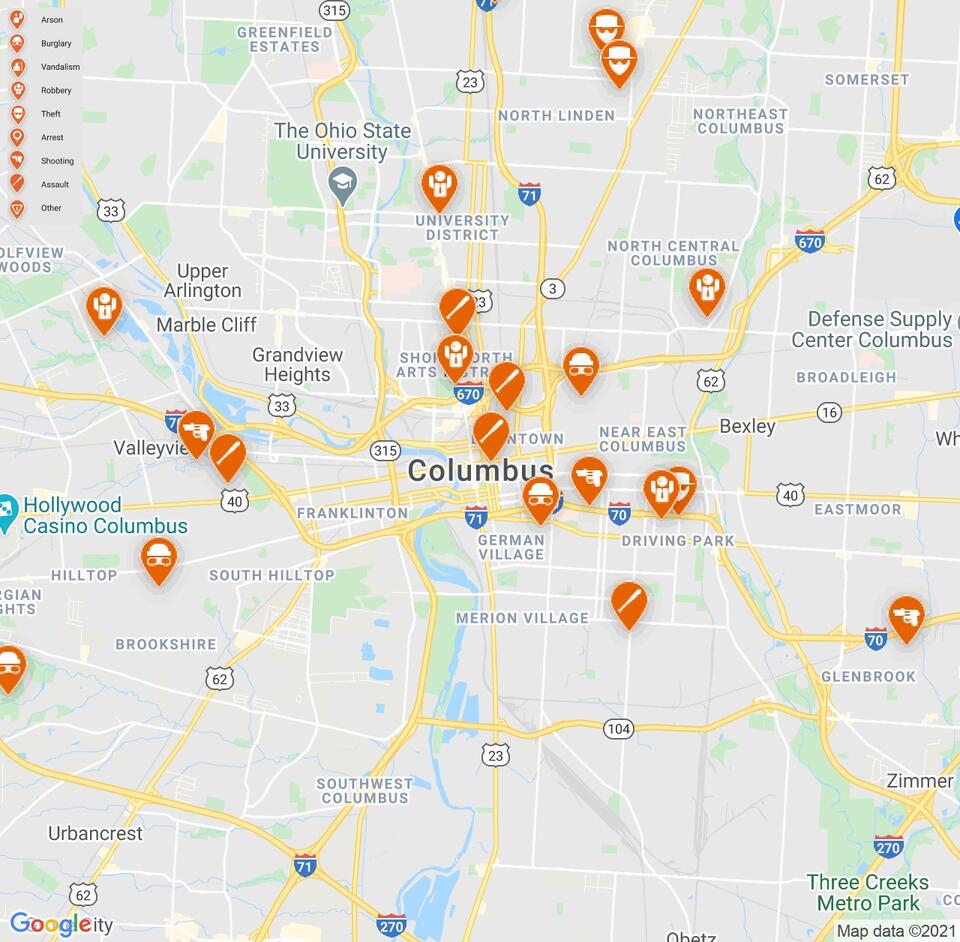 Columbus crime map: check your neighborhood safety - NewsBreak