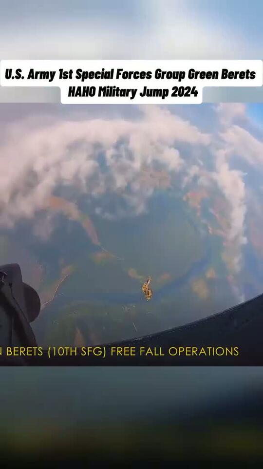 U.S. Army 1st Special Forces Group Green Berets- HAHO Military Jump ...