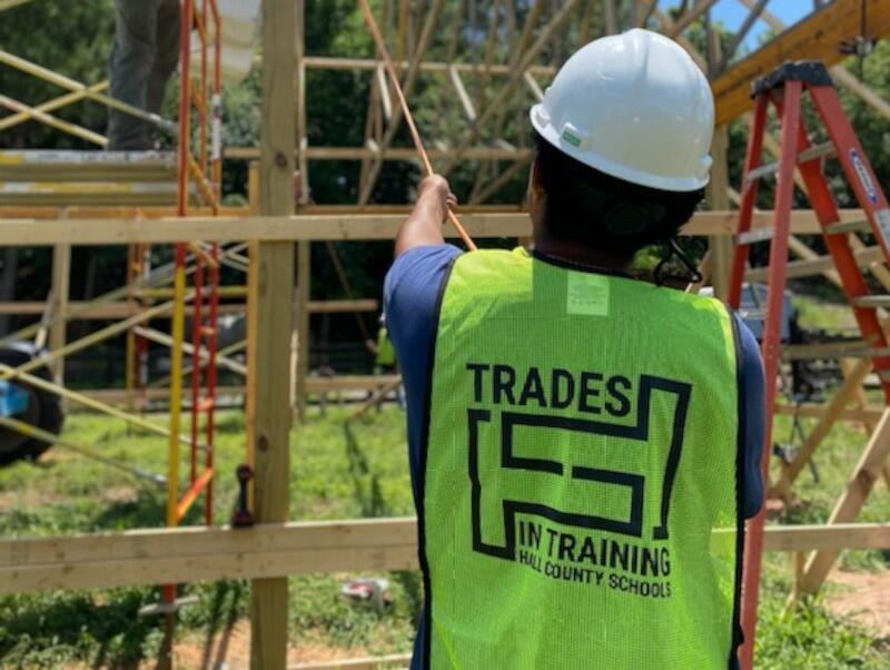 Trades in Training students work to build show cattle pole barn - NewsBreak