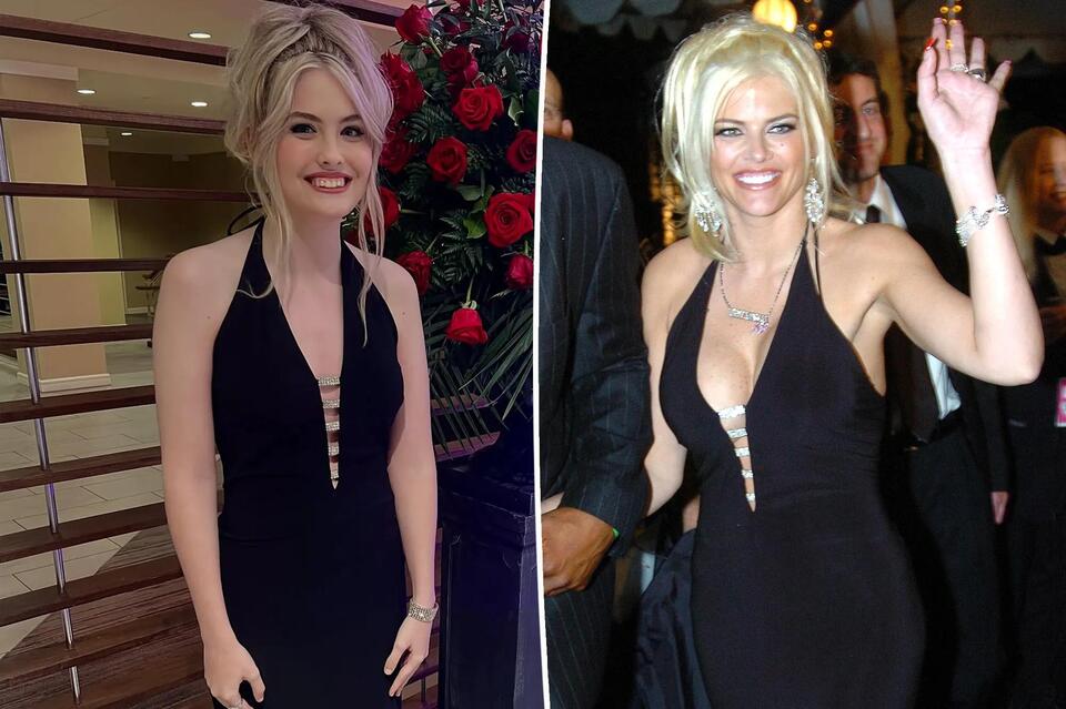 Anna Nicole Smith’s look-alike daughter, Dannielynn, 18, wears late mom’s iconic dress ahead of ...