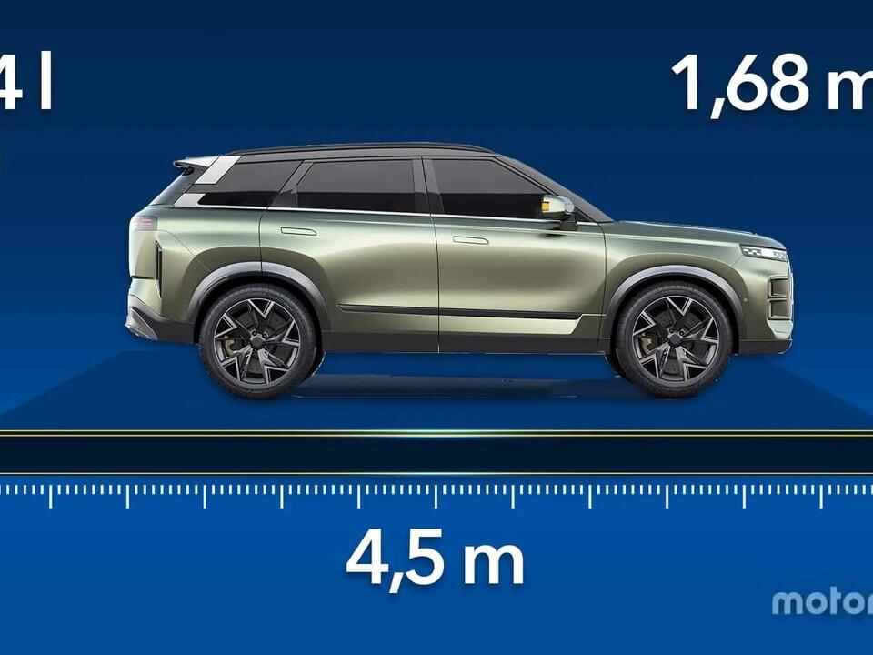 Jaecoo 7, the dimensions of the Chinese compact SUV