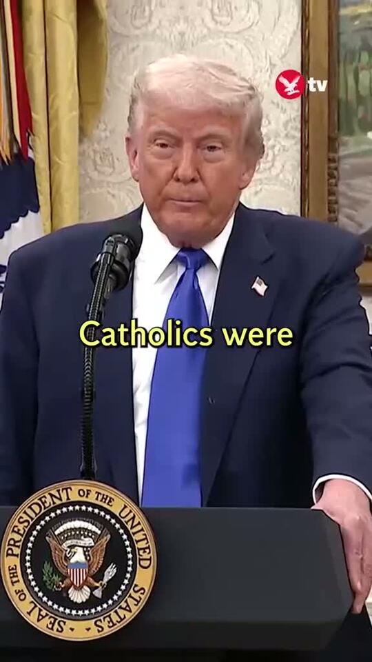 Donald Trump said he did not know who created the now-infamous AI image of him as the Pope but ...