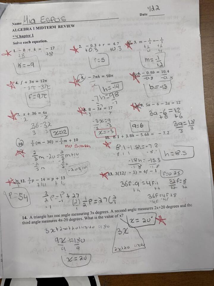 Edison Intermediate School shares their opinions about the math midterm ...