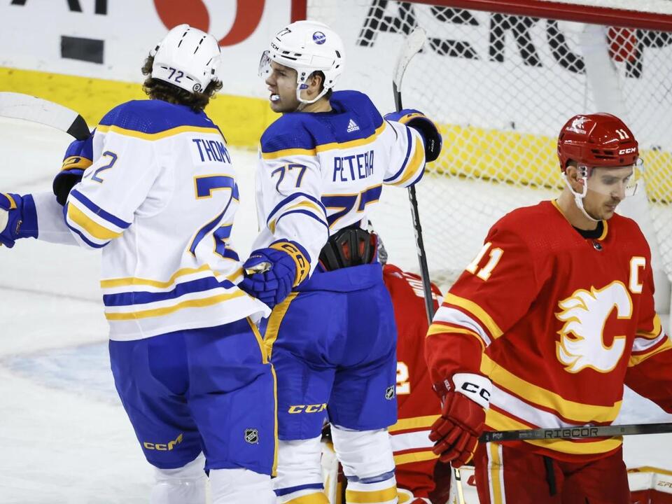 Ukko-Pekka Luukkonen makes 32 saves to help Sabres beat Flames, 4-1 Ukko-Pekka Luukkonen makes 32 saves to help Sabres beat Flames, 4-1