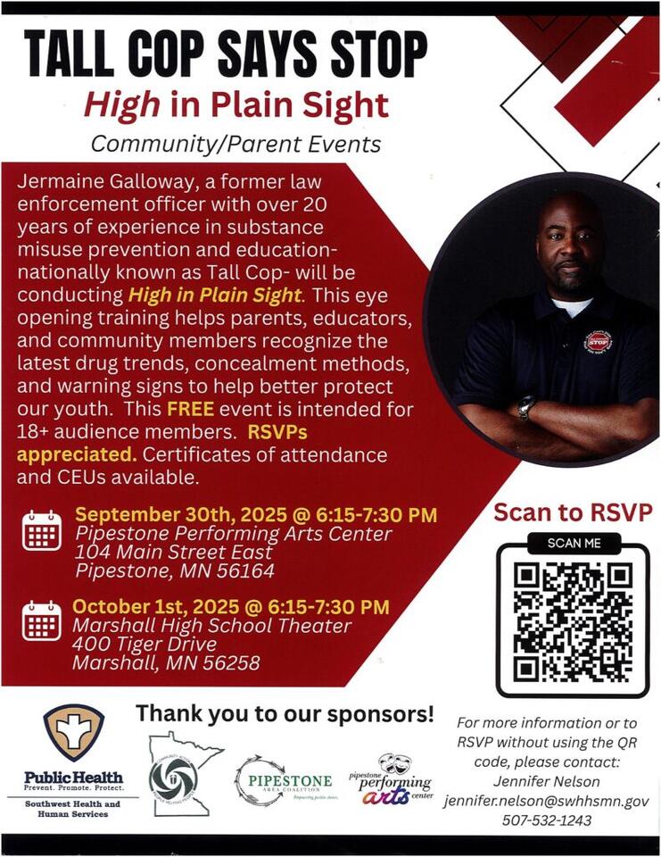 “Tall Cop” Hosts Free “High In Plain Sight” Training for Parents and ...