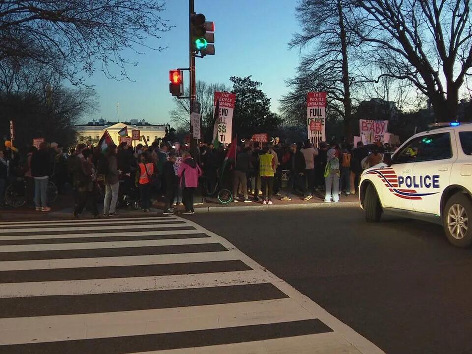1 arrested after pro-Gaza protest in DC prompts road closures
