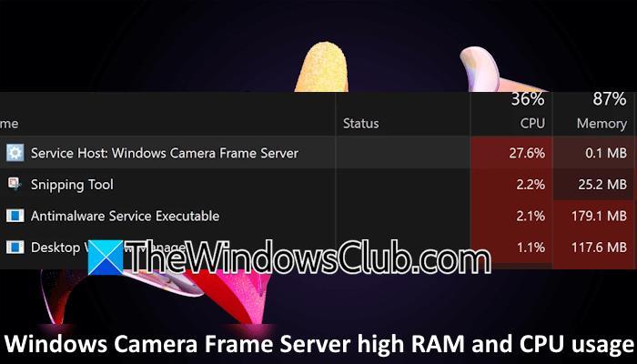 Windows Camera Frame Server high RAM and CPU usage [Fix] - NewsBreak