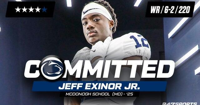 Hot streak continues as four-star WR Jeff Exinor Jr. commits to Penn ...