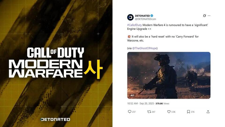MW4 Full Reset Rumor Threatens 4 Games Worth of Warzone Skins - NewsBreak