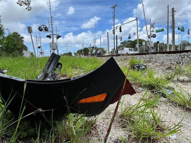 Brightline train strikes car with driver still inside, Delray Beach ...
