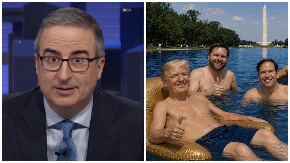 John Oliver Mocks ‘Least Realistic’ Part of Shocking Trump Image ...