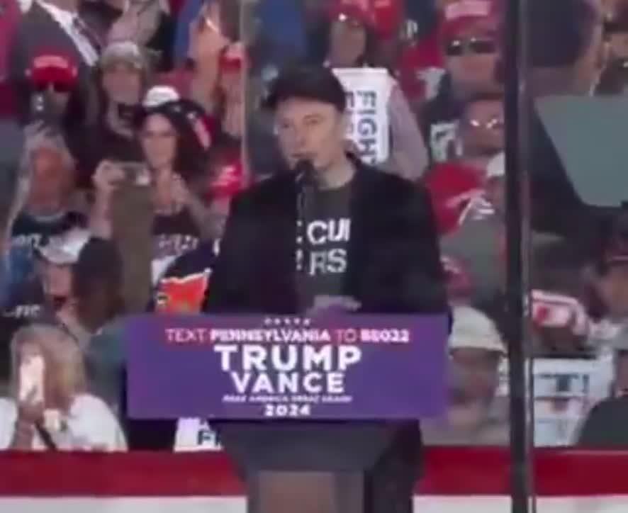 Elon Musk speaks at Trump rally and urges people to register to vote ...