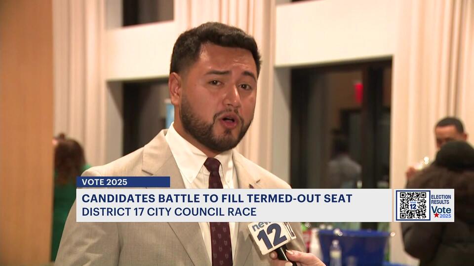 Supporters for Democrat Justin Sanchez arrive at watch party for open ...