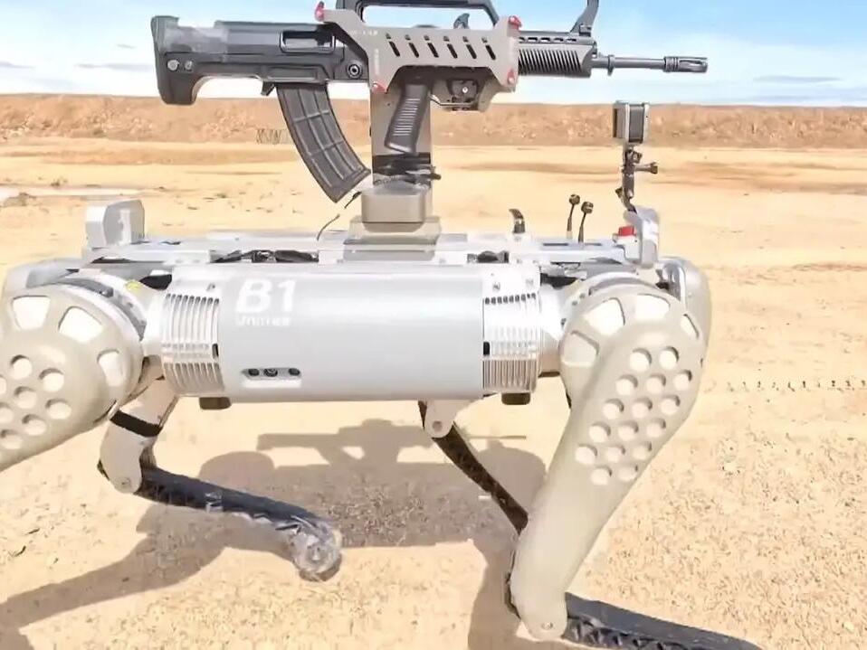 US Sounds Alarm on China’s Rifle-Toting Robot Dogs