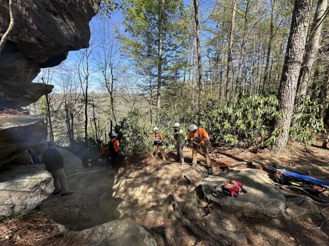 Woman rescued after falling over cliff in Wolfe County - NewsBreak