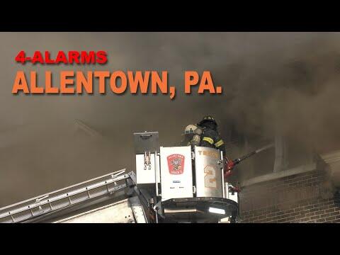 4-Alarm Fire in Downtown Allentown takes 5 hours to bring under control