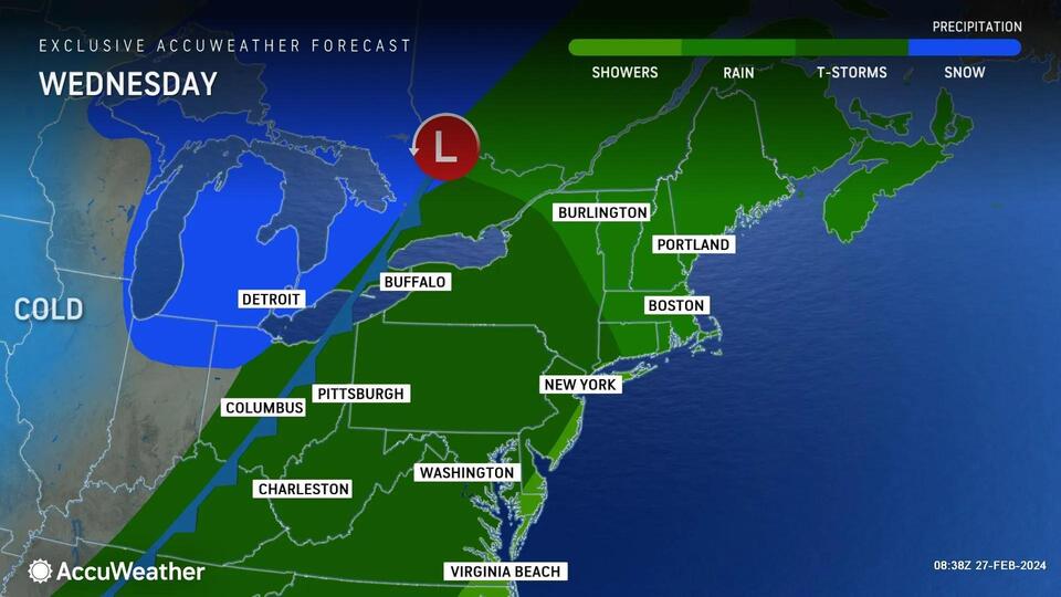 WEATHER: Powerful storm bringing heavy rain toward NYC Wednesday ...