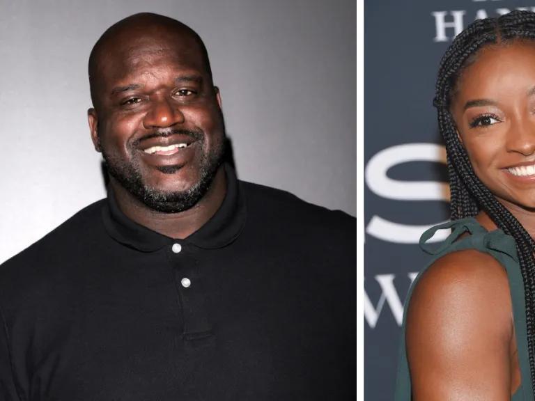 Viral Pic Of Shaq Towering Over Simone Biles Shows Crazy Height Difference
